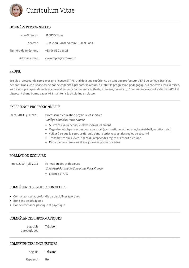 Comment rédiger un bon curriculum vitae en tant qu'enseignant ...